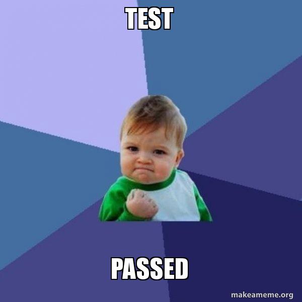 TEST PASSED - Success Kid Meme Generator
