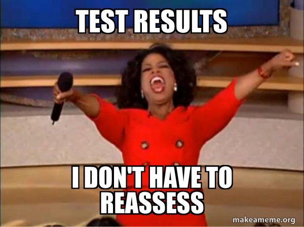 Test Results I don't have to reassess - Oprah Winfrey - You Get a Car ...
