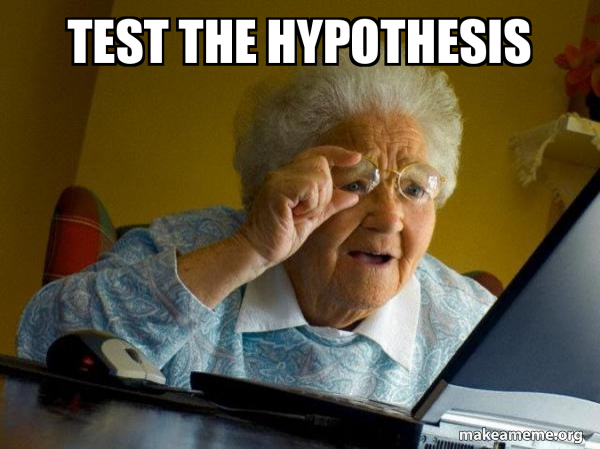 test the hypothesis - Internet Grandma Meme Generator