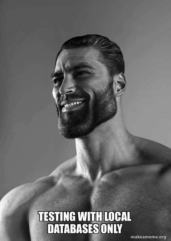 Testing with local databases only - Gigachad Meme Generator