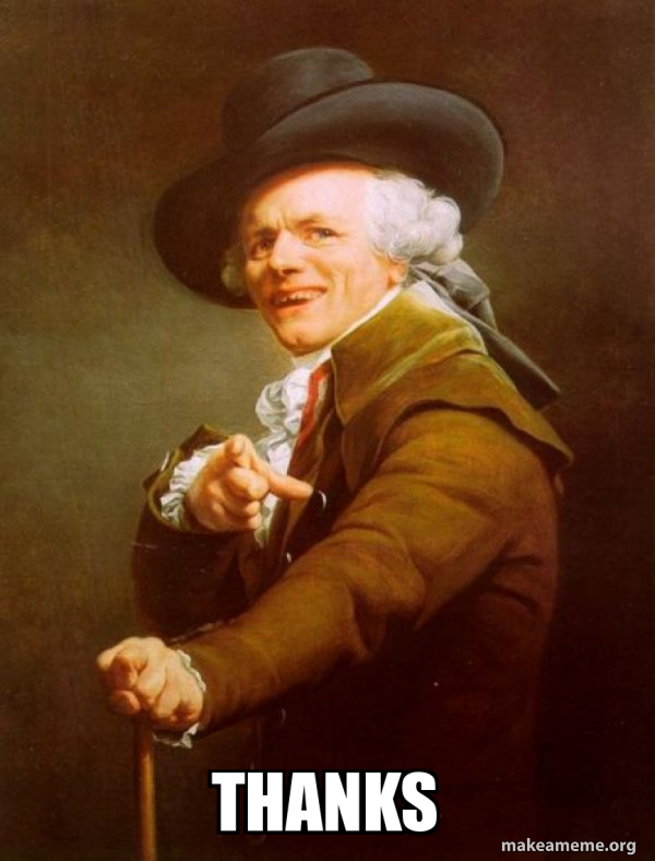 Thanks - Joseph Ducreux Meme Generator