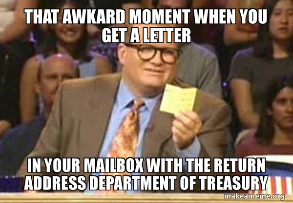 THAT AWKARD MOMENT WHEN YOU GET A LETTER IN YOUR MAILBOX WITH THE ...