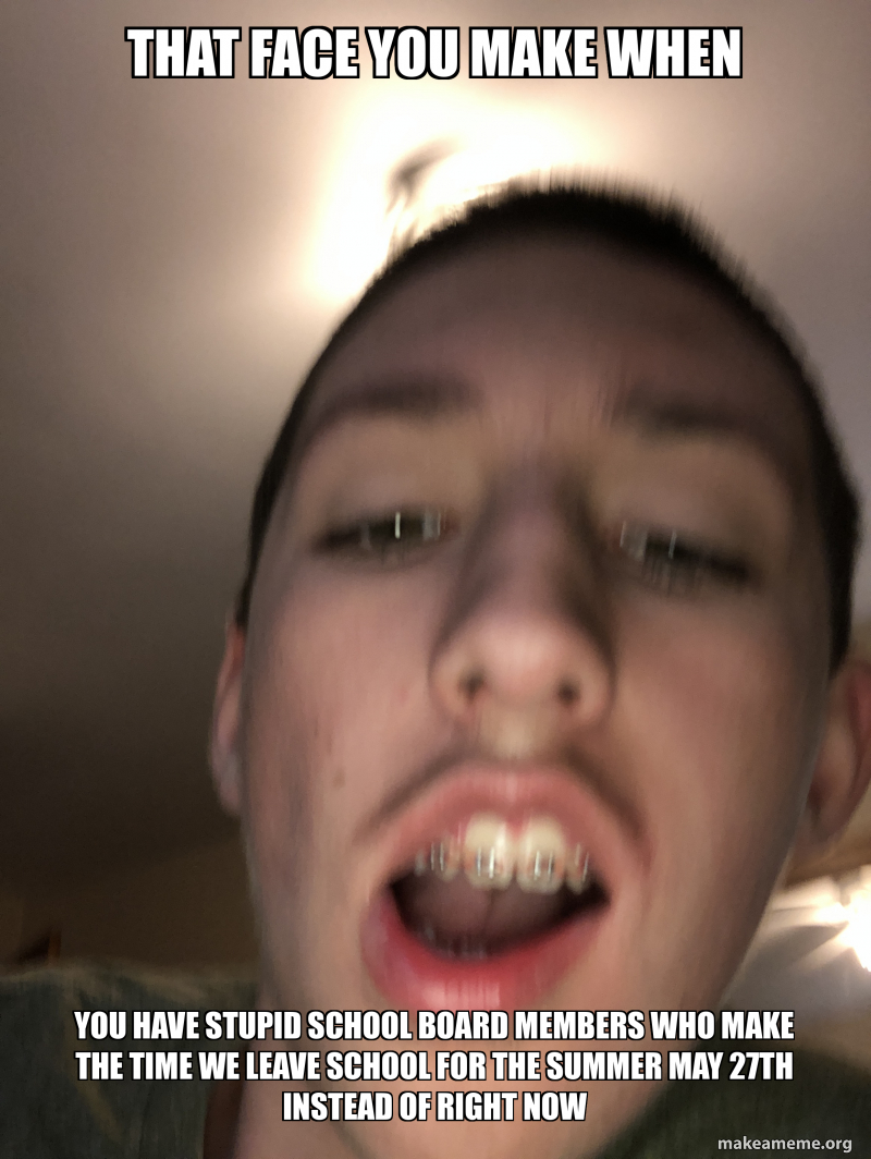 That face you make when : r/memeswithoutmods