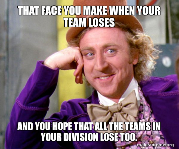 That face you make when your team loses and you hope that all the teams ...