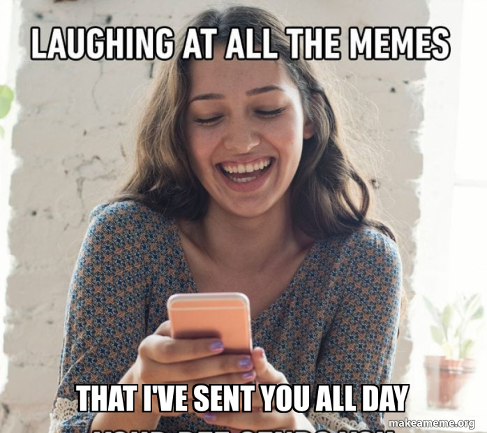 That I've sent you all day Meme Generator