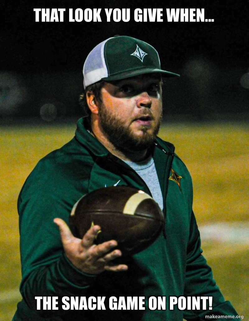 That look you give when... The snack game on point! Meme Generator