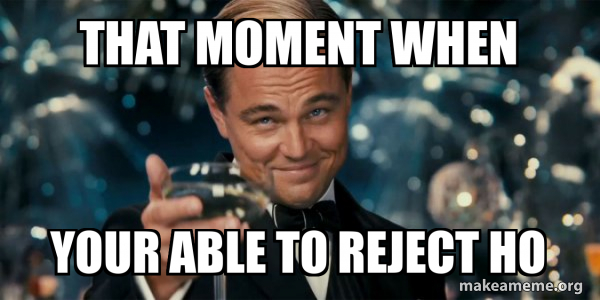 That moment when Your able to reject Ho - Great Gatsby Reaction ...
