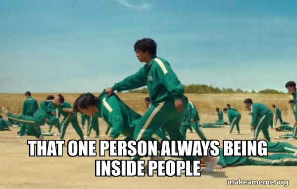 that one person always being inside people - Squid Game Ali Holding ...