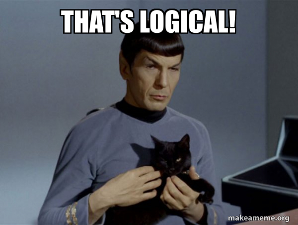 That's Logical! - Spock and Cat Meme Meme Generator