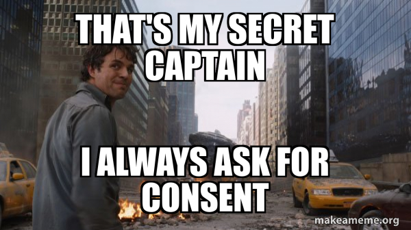 That's my secret captain I always ask for consent - That's My Secret ...