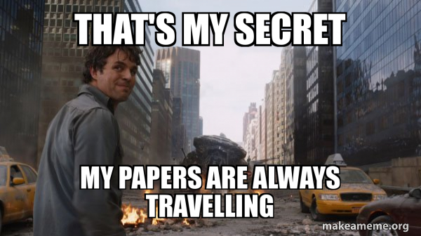 That's my secret My papers are always travelling - That's My Secret ...
