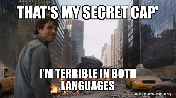 That's my secret cap' i'm terrible in both languages - That's My Secret ...