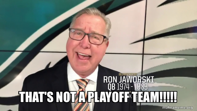 that's not a playoff team!!!!! Meme Generator