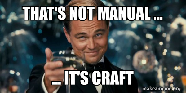 that's not manual ... ... it's craft - Great Gatsby Reaction - Leonardo ...