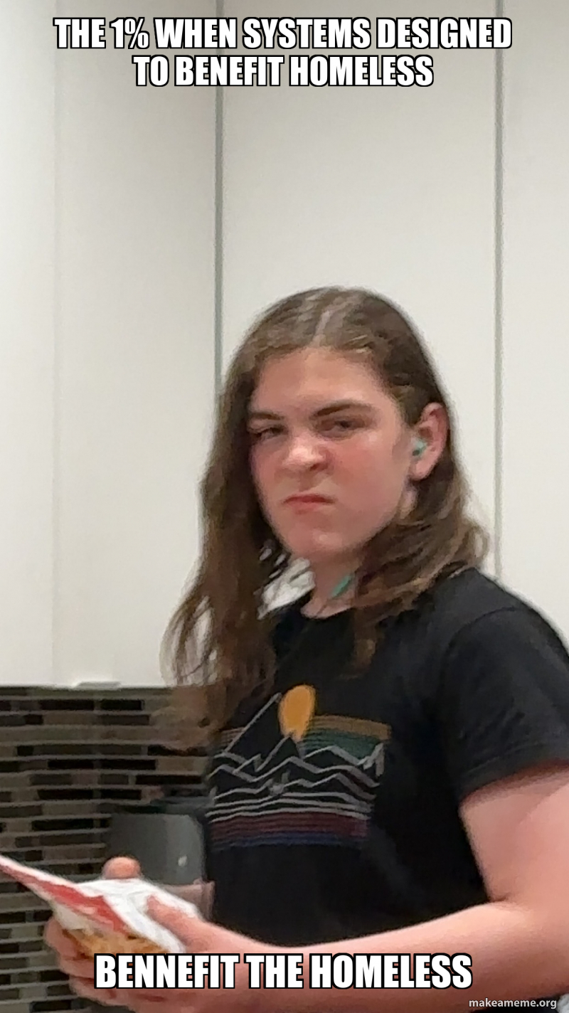 The 1% when systems designed to benefit homeless bennefit the homeless ...