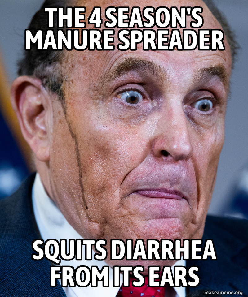 the 4 season's manure spreader squits diarrhea from its ears Meme Generator