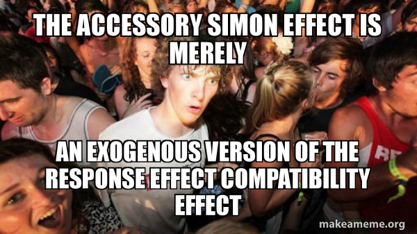 The accessory Simon effect is merely An exogenous Version of the ...