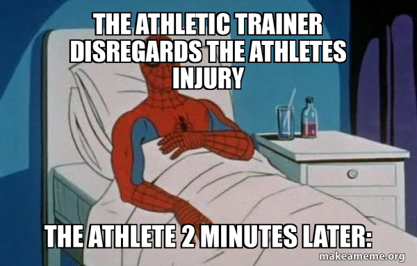 Athletic Trainer Meme Lcsathletictrainer (@lcsathletictrainer) A Day