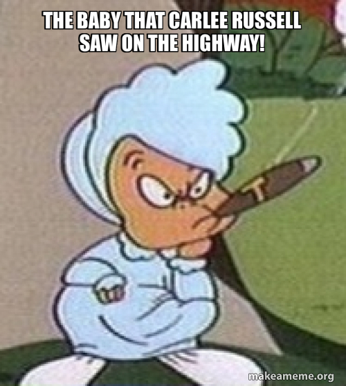 The baby that carlee russell saw on the highway! Meme Generator