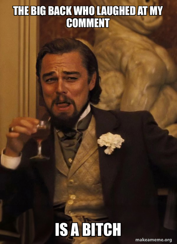 The Big Back Who Laughed At My Comment Is A Bitch - Leonardo DiCaprio ...