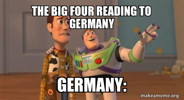 the big four reading to Germany Germany: - Buzz and Woody (Toy Story ...