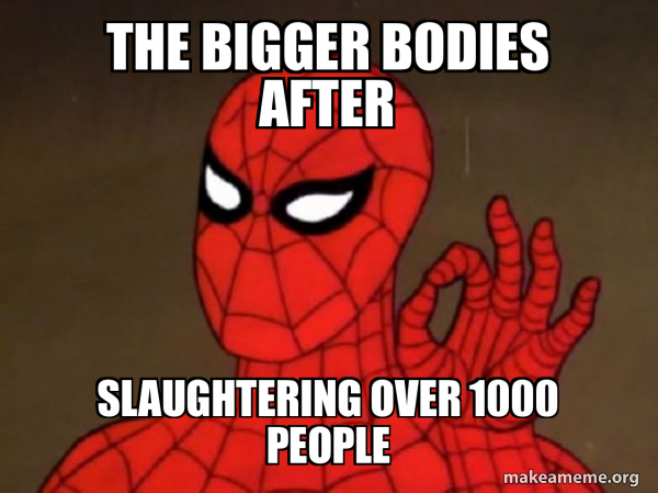 The Bigger Bodies after Slaughtering over 1000 people - Spiderman ...