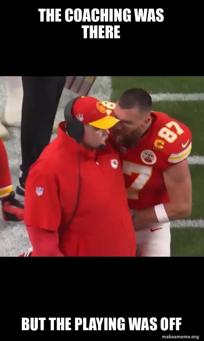 The coaching was there But the playing was off - Travis Kelce and Coach ...