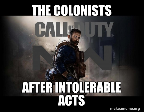 THE COLONISTS AFTER INTOLERABLE ACTS - Call of Duty (COD) - Modern ...