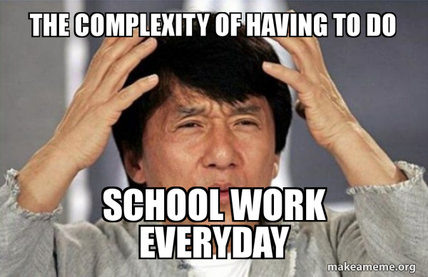 the complexity of having to do school work everyday - Jackie Chan Why ...