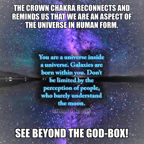 The Crown Chakra reconnects and reminds us that we are an aspect of the ...