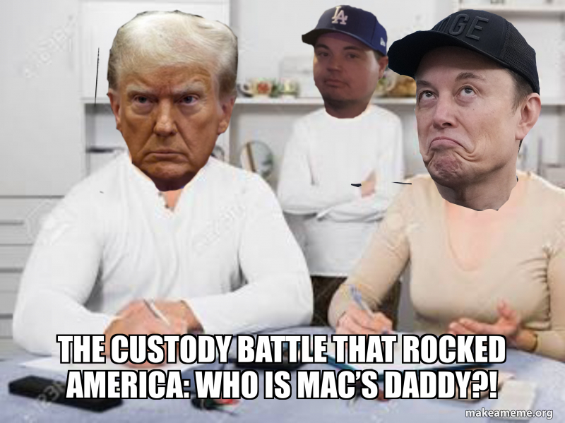 The custody battle that rocked america: who is mac’s daddy?! Meme Generator