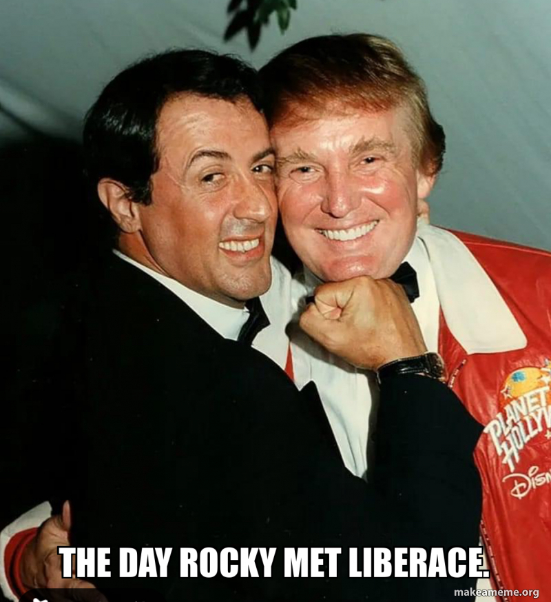 The day Rocky met Liberace. Meme Generator