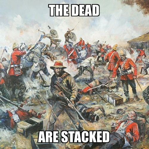 the dead are stacked Meme Generator