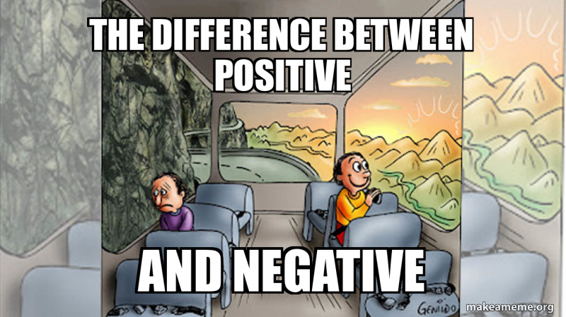 The difference between positive and negative Meme Generator