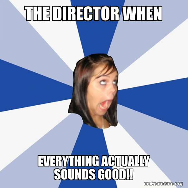 The Director When Everything Actually Sounds Good!! - Annoying Facebook ...