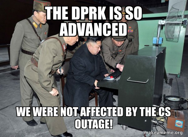 The DPRK is so Advanced We were not affected by the CS Outage! - North ...