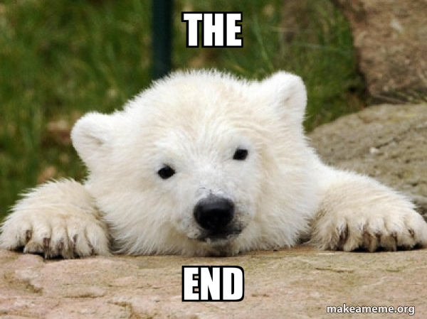 the end - Popular Opinion Bear Meme Generator