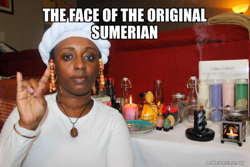 the face of the original sumerian Meme Generator