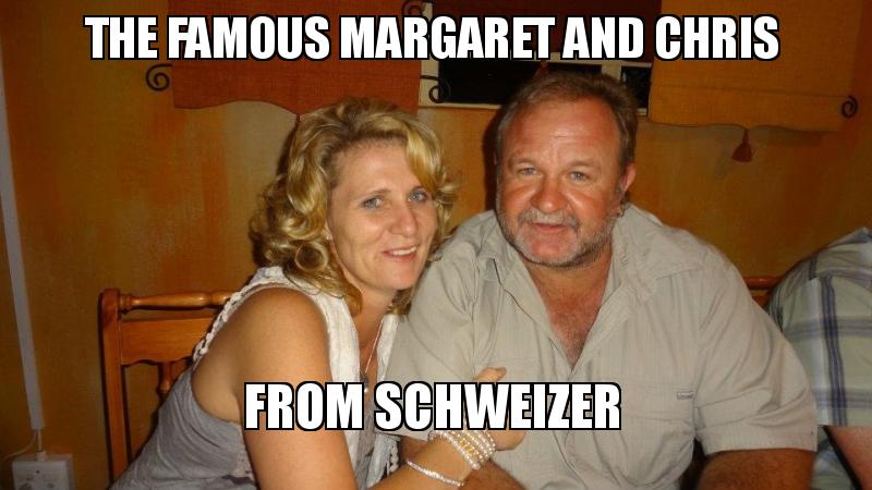 The famous Margaret and Chris from Schweizer Meme Generator