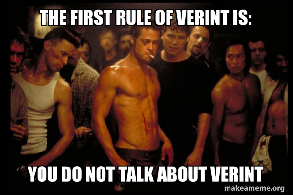 The first rule of Verint is: You do not talk about Verint - Fight Club ...
