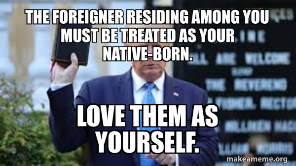 The foreigner residing among you must be treated as your native-born ...