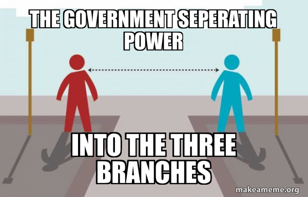 the government seperating power into the three branches - Coronavirus ...