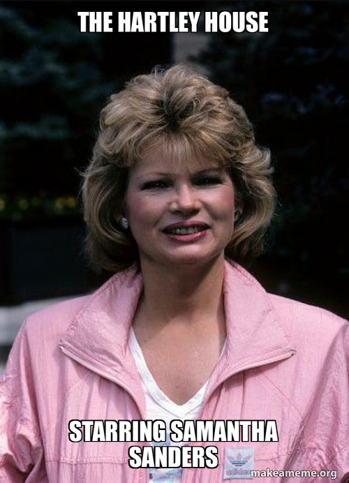 The hartley house Starring Samantha sanders Meme Generator