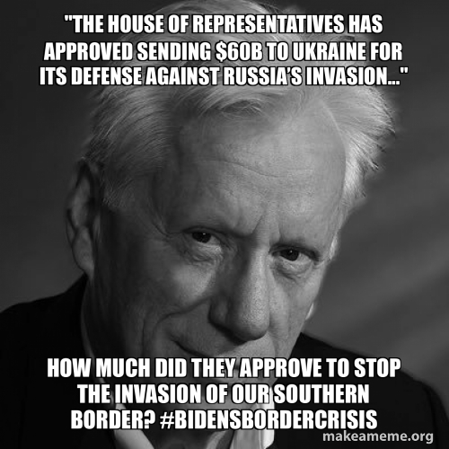 "The House of Representatives has approved sending $60B to Ukraine for ...