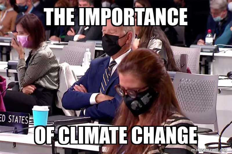 the importance of climate change - child groper joe biden sleeping at ...