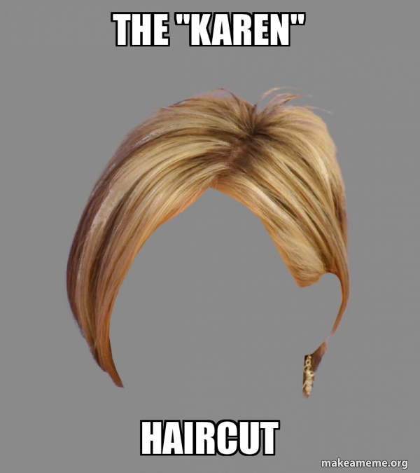 the "karen" haircut - The Karen Hair Meme Generator
