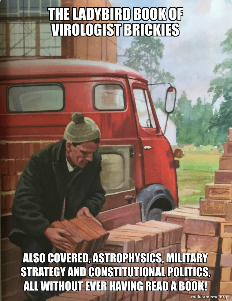 The Ladybird book of virologist brickies Also covered, Astrophysics ...