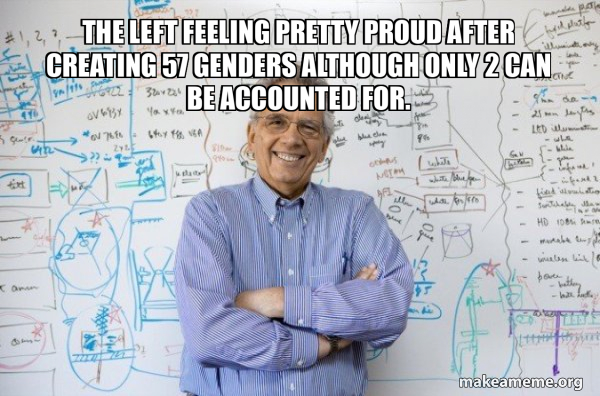 The Left feeling pretty proud after creating 57 genders although only 2 ...