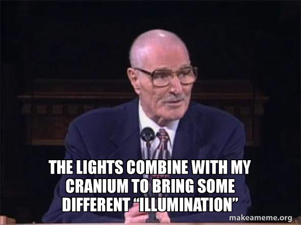 the lights combine with my cranium to bring some different â ...