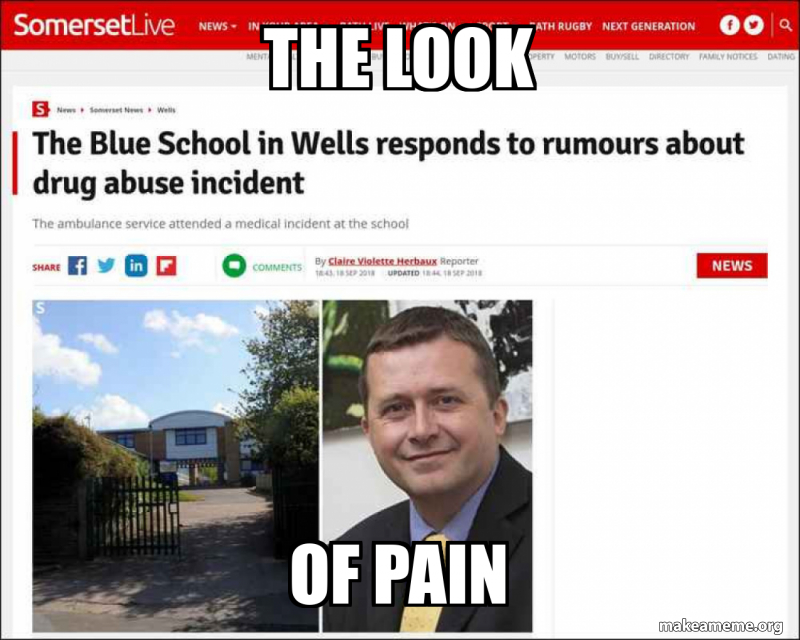 The look Of pain Meme Generator